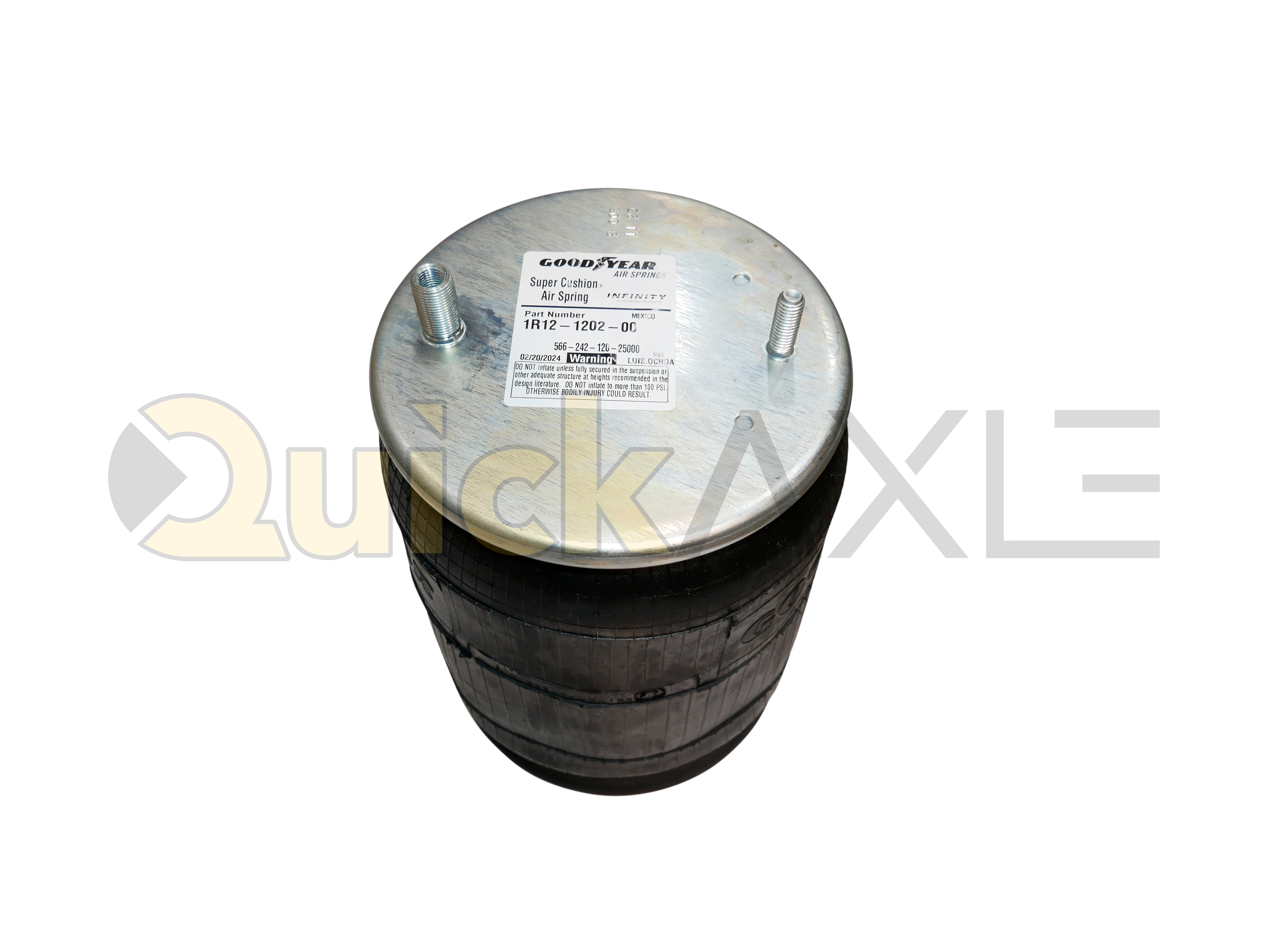Air Spring 1R12-1202, 9" Collapsed to 27" Extended - 1001R121202 ...