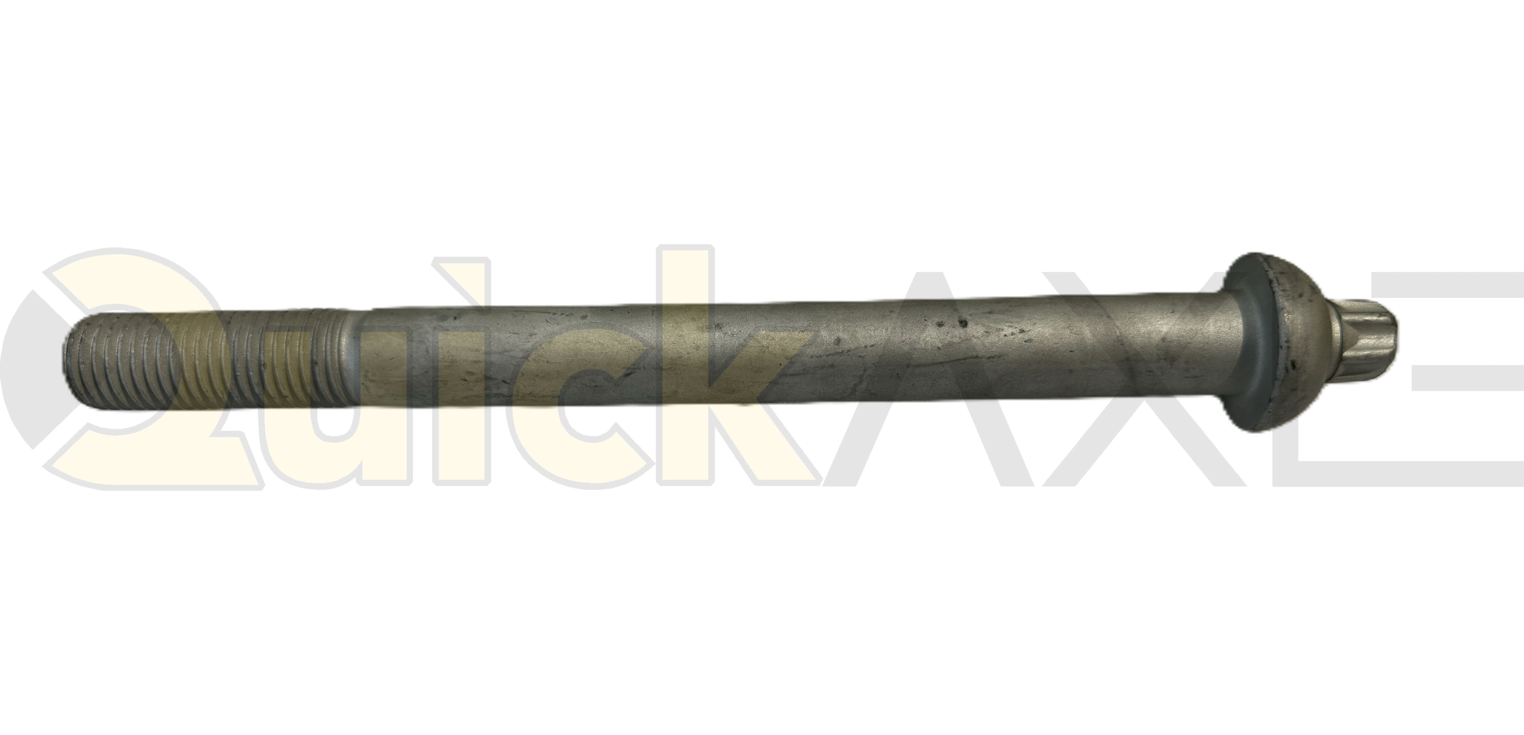 Shear-Type Pivot Bolt, Round Head, 7/8-9 UNRC, 9.875" - 1130031 – QuickAxle