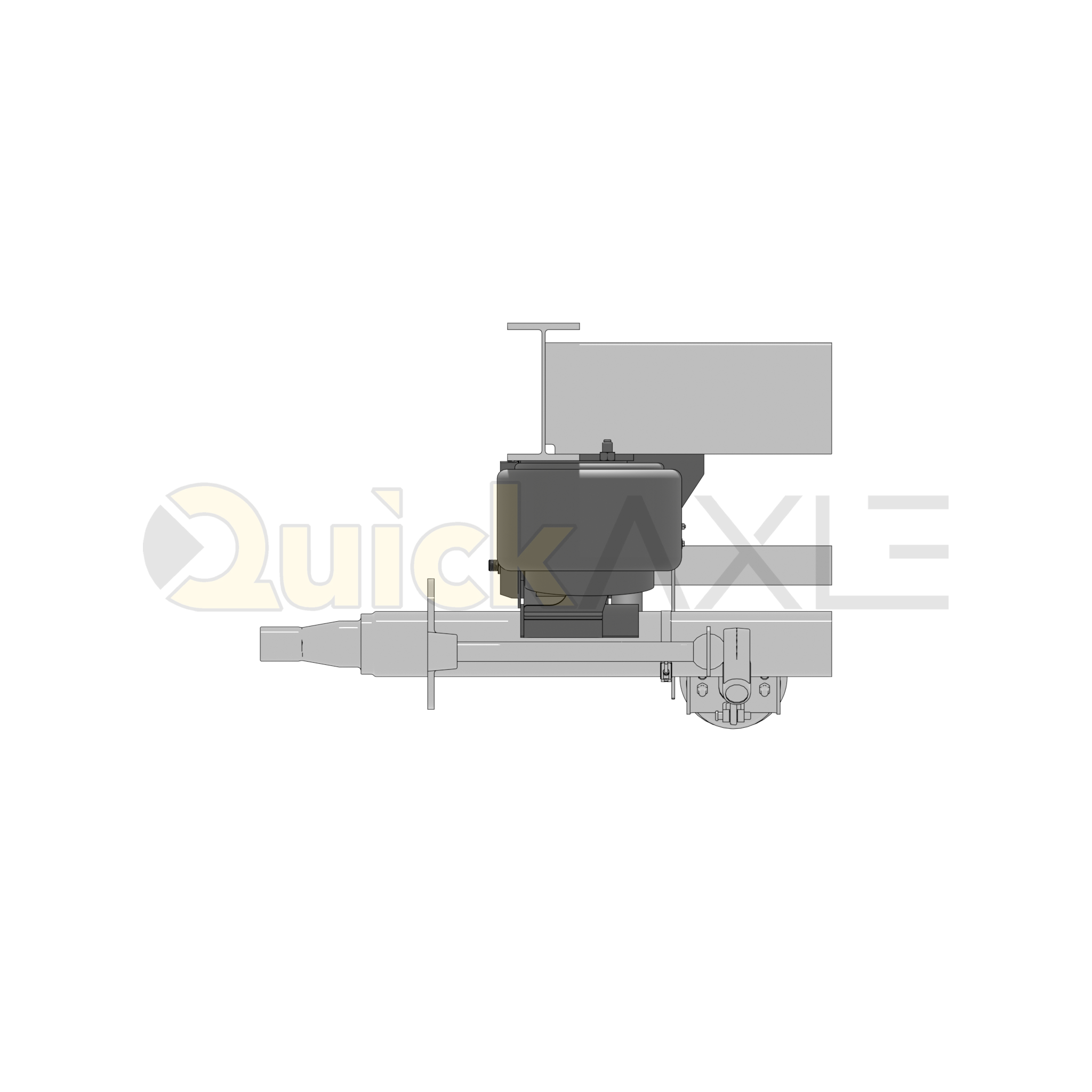 Ridewell RAR-260 Overslung Air Suspension, 25K Non-Steerable - 2600114 ...