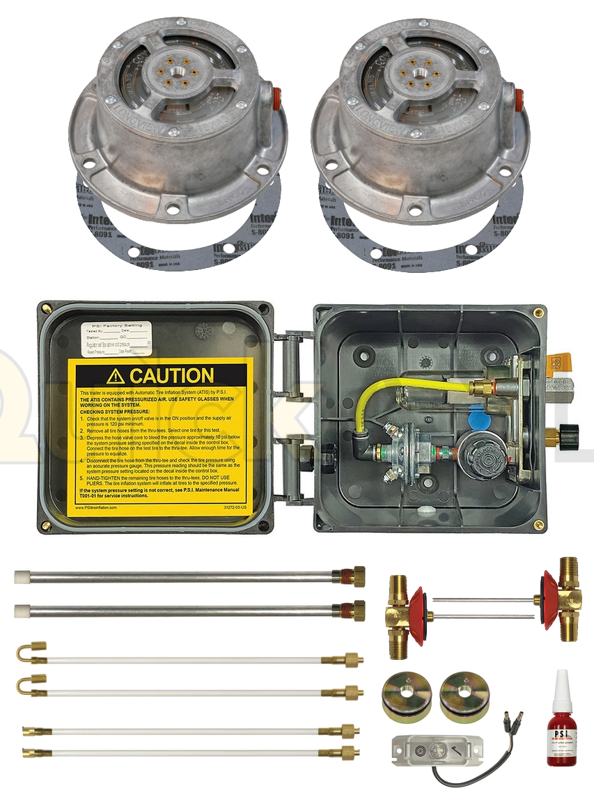 Tire Inflation Kit, Single Axle, 100 PSI, 22.5 Dual Wheels - 6150045 ...